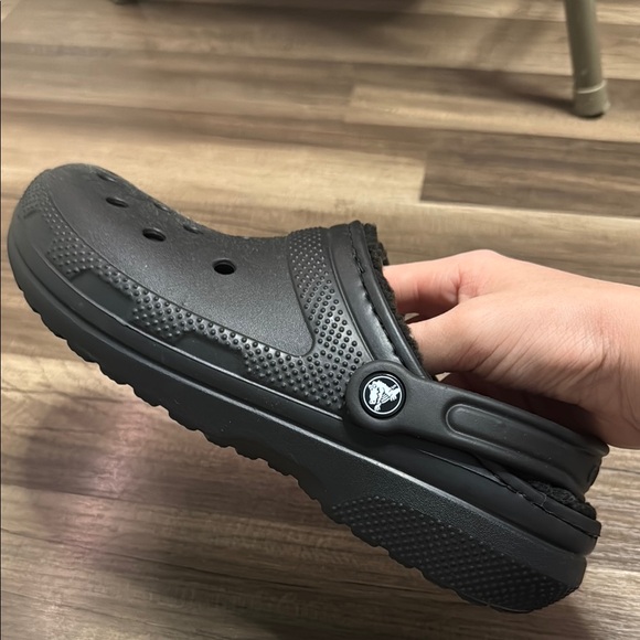 CROCS | Shoes | Mens Black Fluffy Crocs | Poshmark